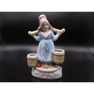 japan | Accents | Vintage Girl Carrying Water Buckets Figurine Made In ...